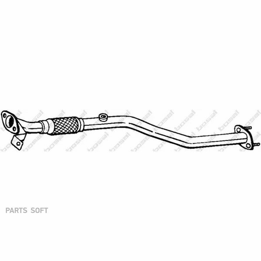 Труба выхлопного газа (HYUN ACCENT 99-02 ) от официального дистрибьютора, BOSAL, артикул 823911