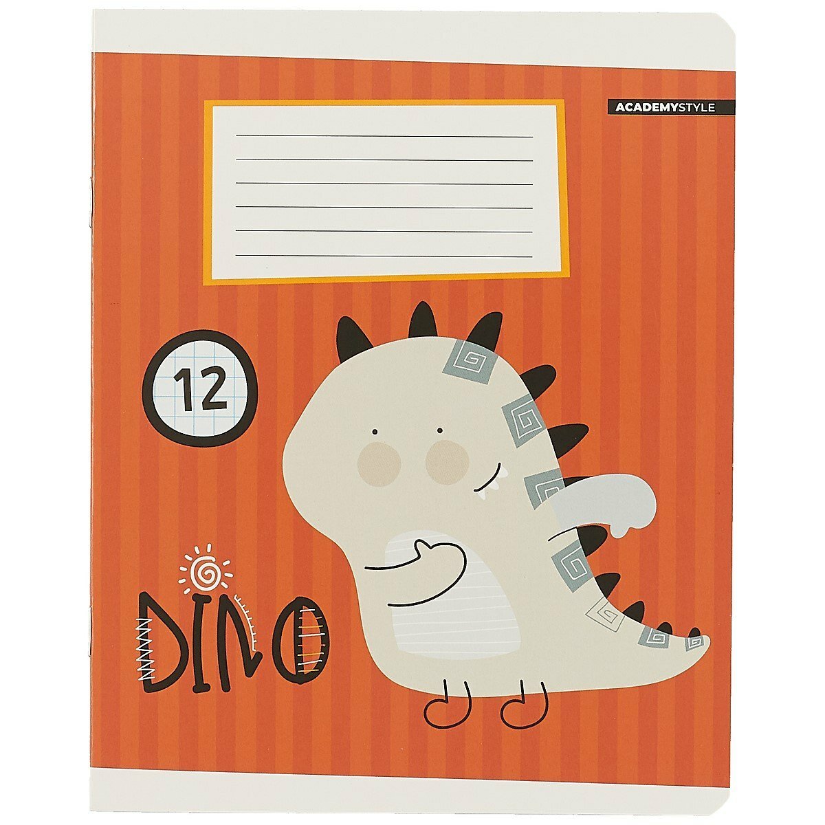 Тетрадь в клетку Academy Style, "Смехозаврики", 12 листов, в ассортименте