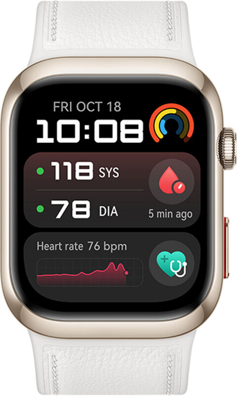 Смарт-часы HUAWEI WATCH D2 Gold Aluminum Alloy Case, White Composite (Luca-B10L)