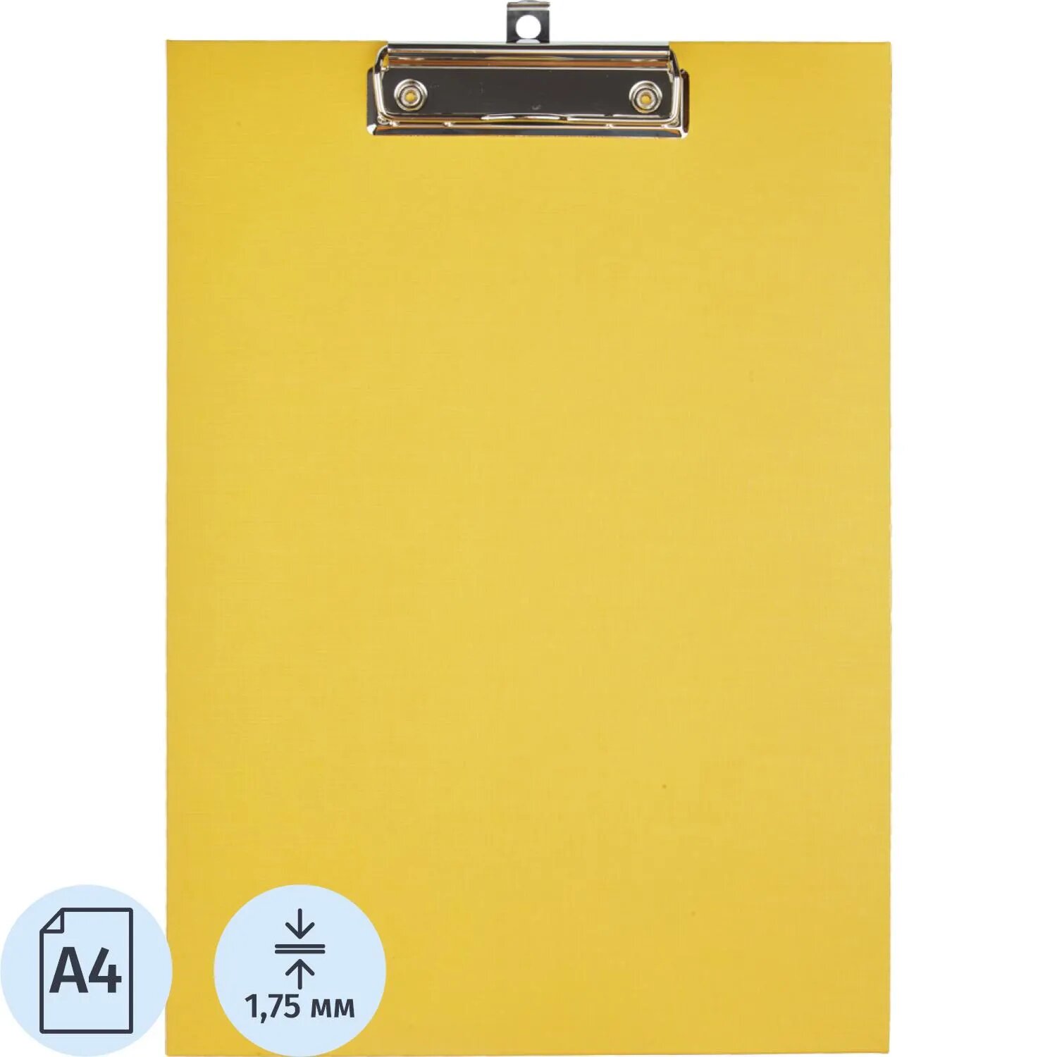 Папка-планшет д/бумаг комус A4 кибер желтый