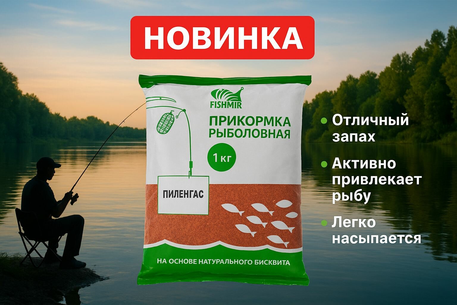 Прикормка рыболовная "Пиленгас" 1кг