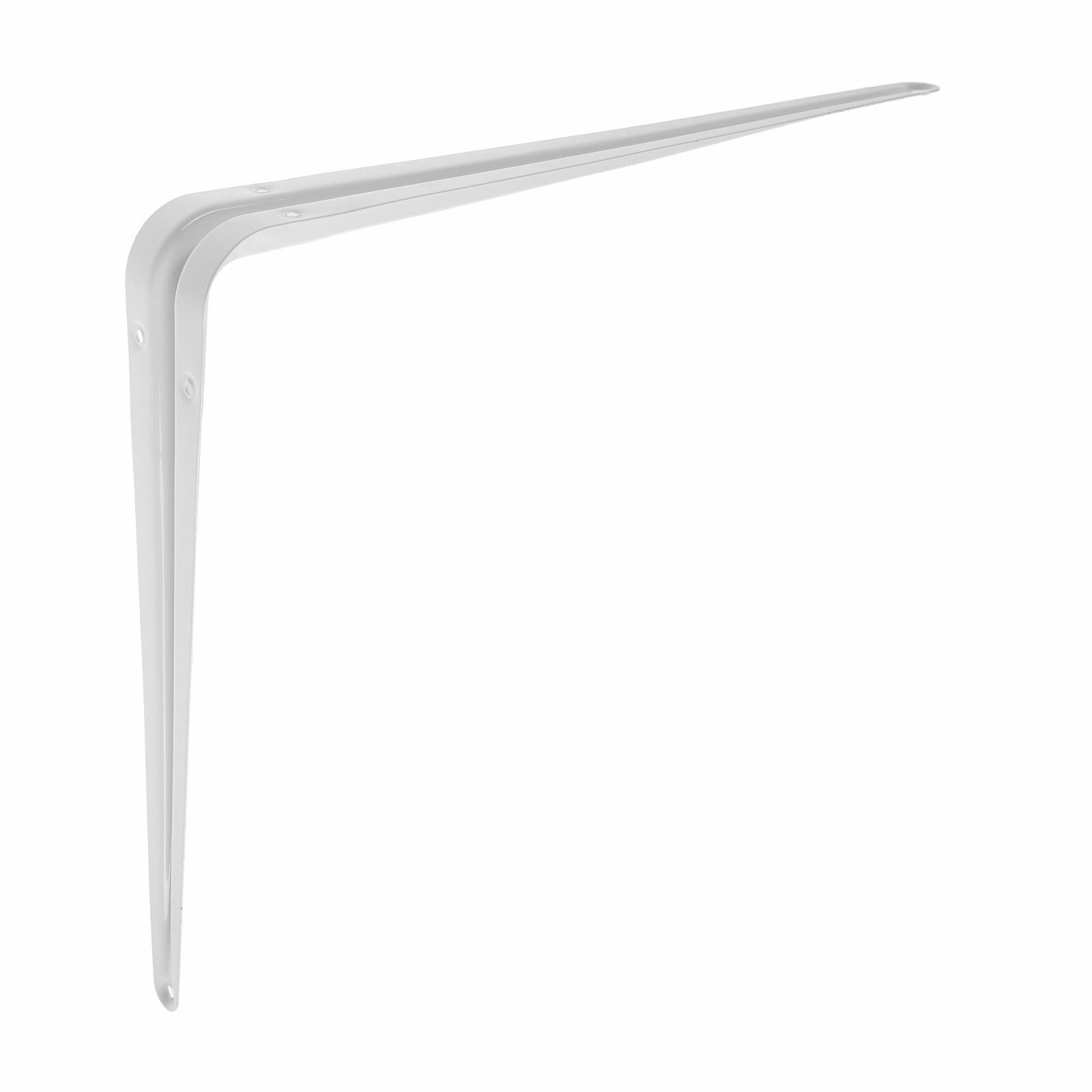 Кронштейн, 350x300x1 мм, белый, 1 шт, применение: для полок