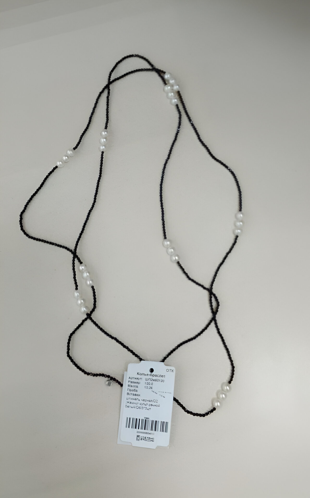 Колье, шпинель, жемчуг пресноводный культивированный