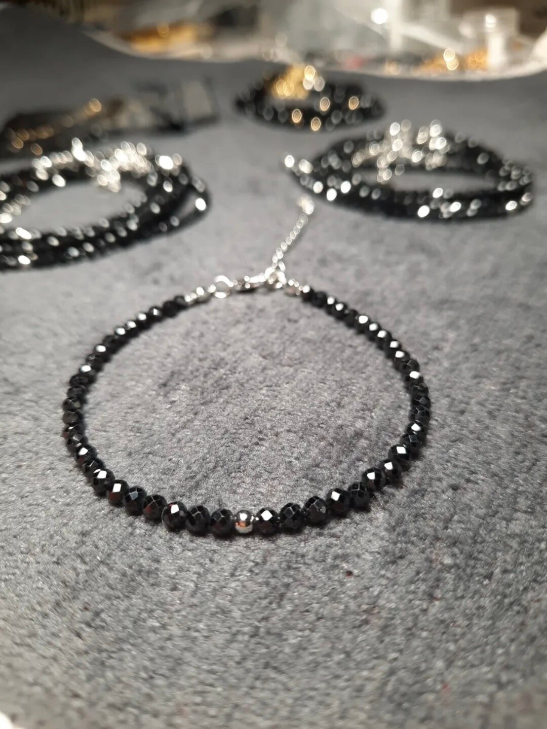 Браслет-цепочка, шпинель