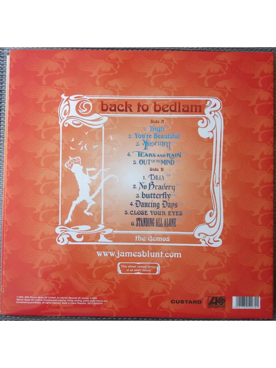 James Blunt - Back To Bedlam (The Demos) red — фото 1