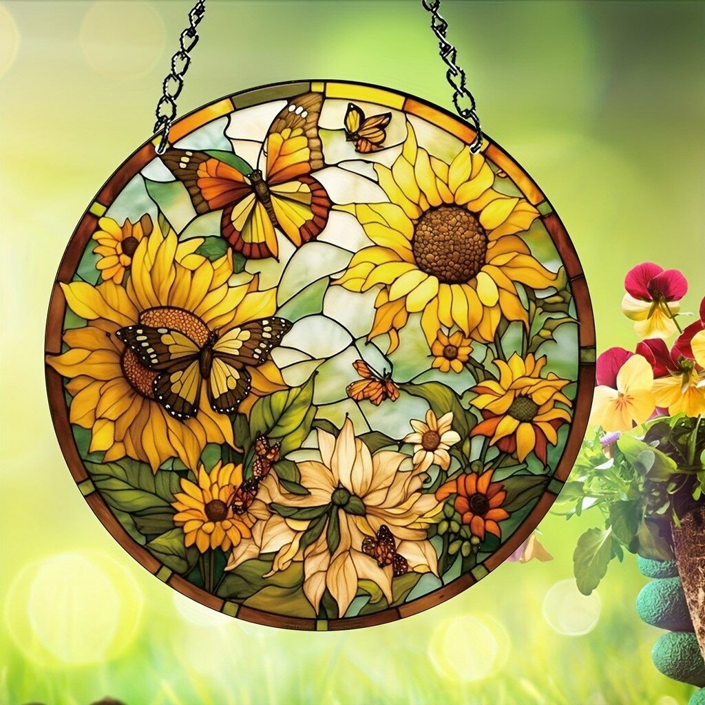 Шикарный акриловый дверной висячий декор для Хэллоуина с модными узорами и яркими цветами, стиль G