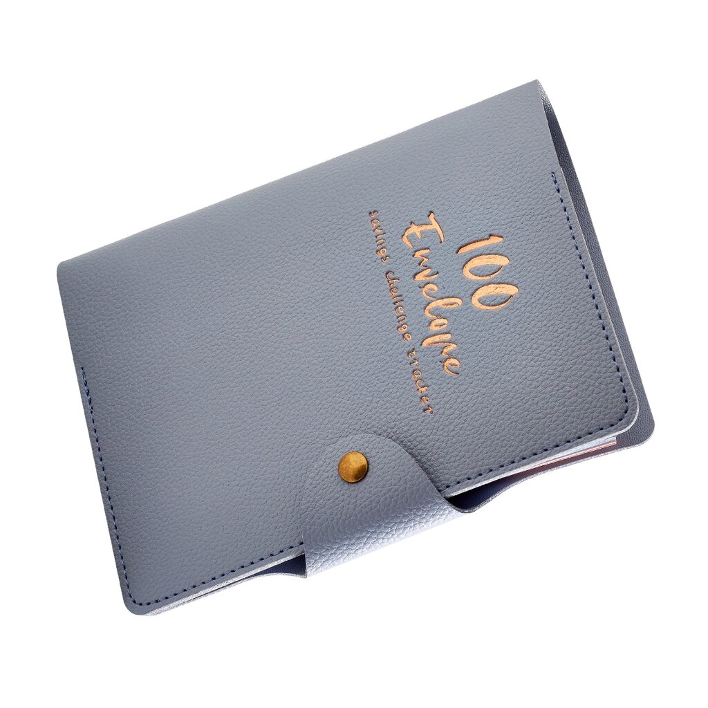 1 A6 budget Money Saving Challenge Блокнот с отрывными листами 100-дневный блокнот для экономии денег в конверте-серый