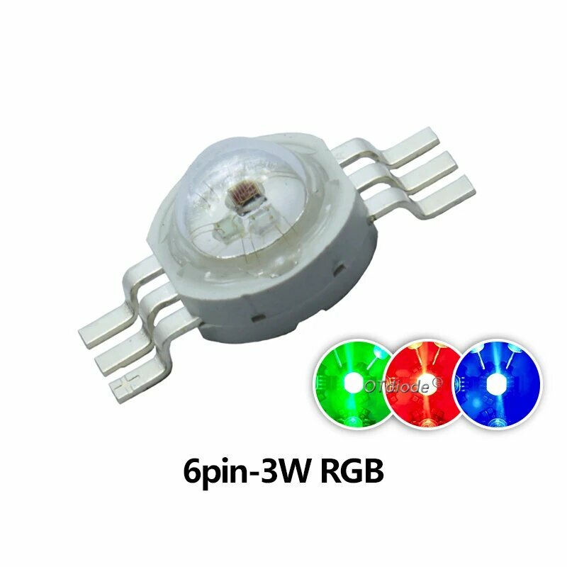 1 Вт 3 Вт 5 Вт Высокомощные светодиодные чип-лампы SMD COB Диоды Теплый Холодный Белый Красный Зеленый Синий Желтый 440 660 нм RGB UV IR GrowLight Бусины