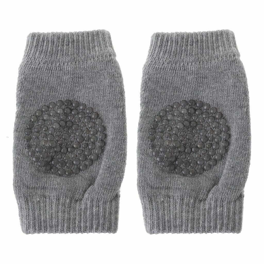 Детские наколенники для ползания, нескользящие спортивные носки раздачи защитного снаряжения-светло-серый