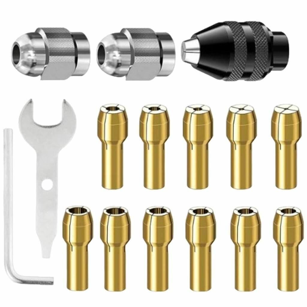 Набор гаек цанговых 0.5-3.2мм