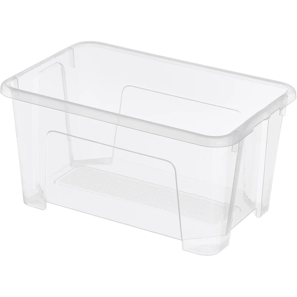 Универсальный ящик Econova TEX-BOXx14 см, бесцветный 28x18.3, для плотной фиксации с выемкой на корпусе — фото 1