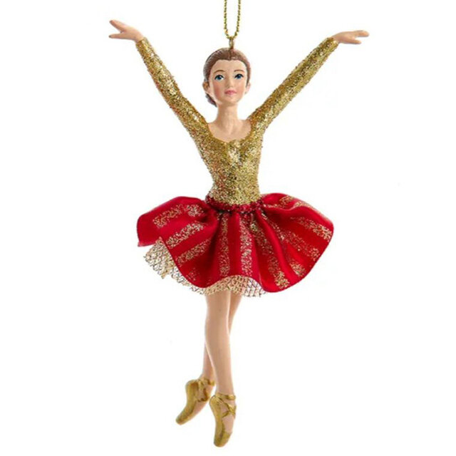 Елочная игрушка Балерина Полианна - Flawless Ballet 13 см, Kurts Adler, E1127-2