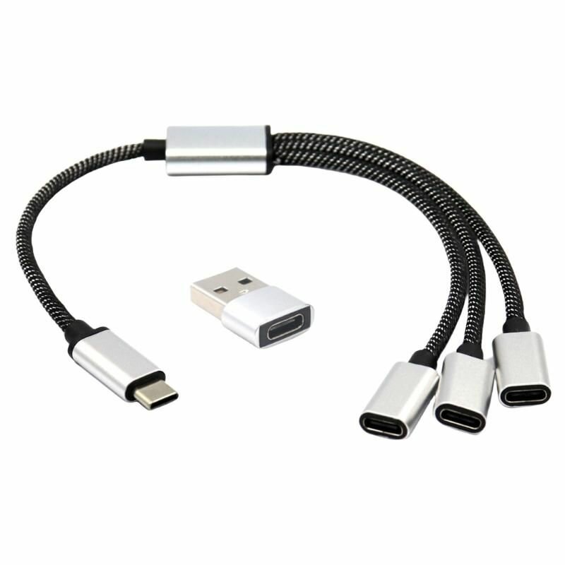 USB C разветвитель на 2/3 порта, - Один на троих