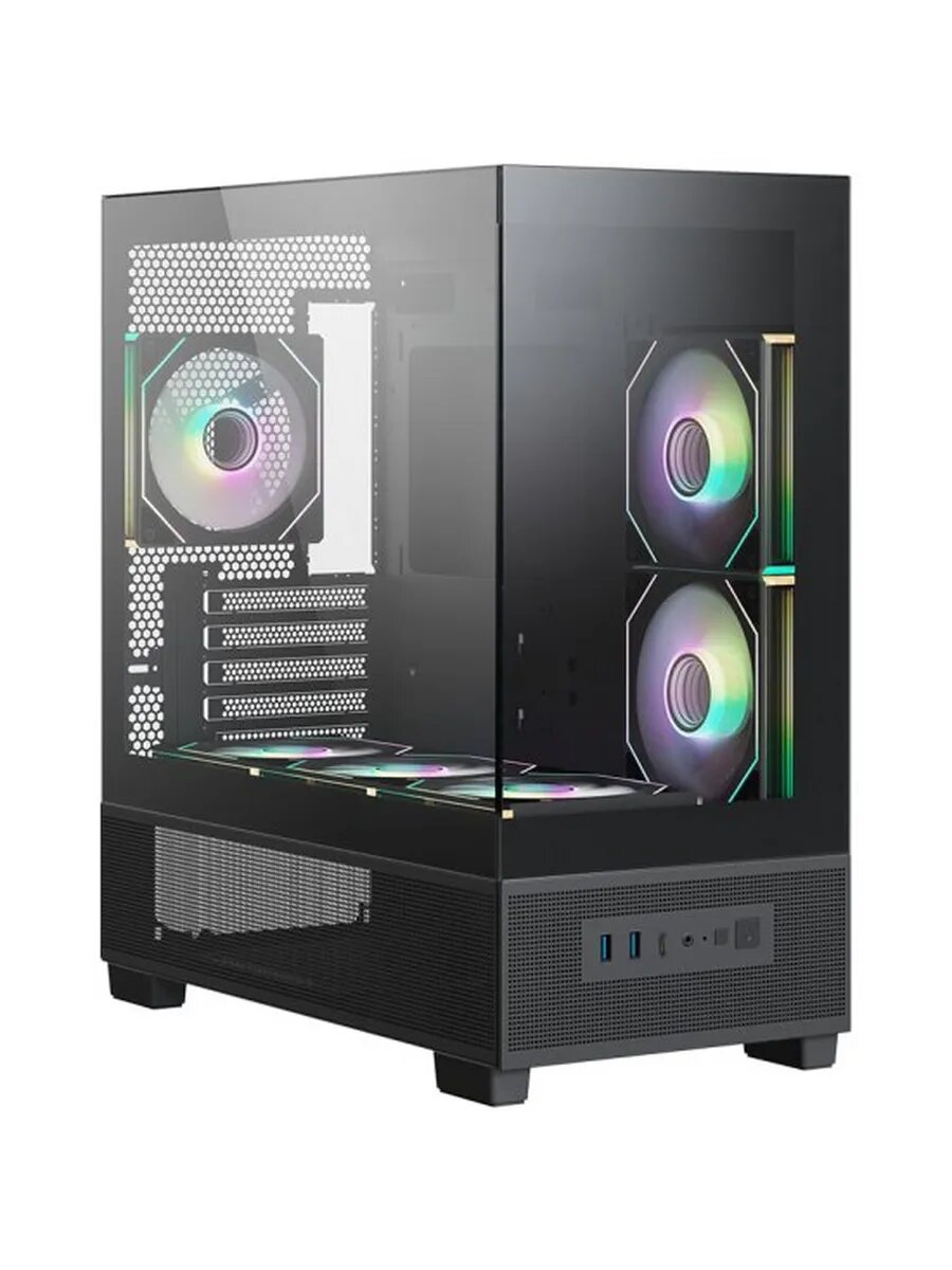 Компьютерный корпус Q500M 6ARGB-C10-UC, черный