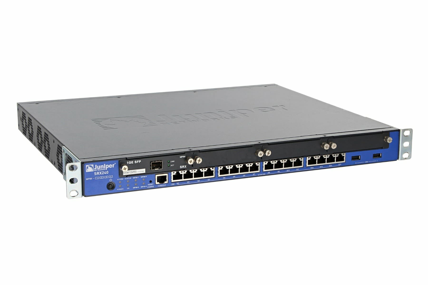 Шлюз безопасности Juniper SRX240 16х10/100/1000 Мбит/с PoE 4хmini PIM