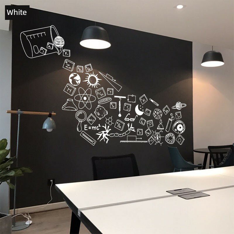 Физическая биология, химические элементы, формула законов, наклейки для научного класса, лабораторные украшения,