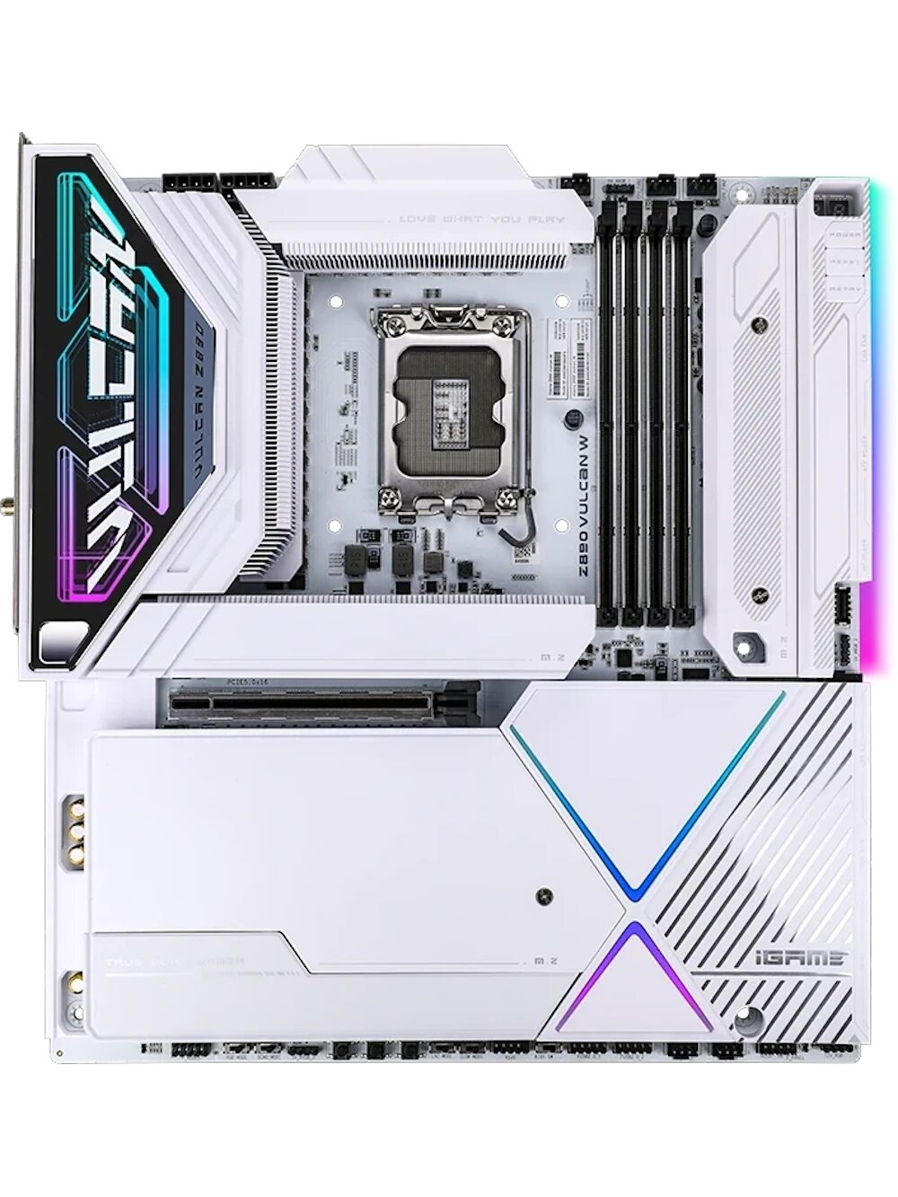 Материнская плата Colorful iGame Z890 VULCAN W V20 E-ATX LGA1851 Intel Z890 4xDDR5 (192ГБ)