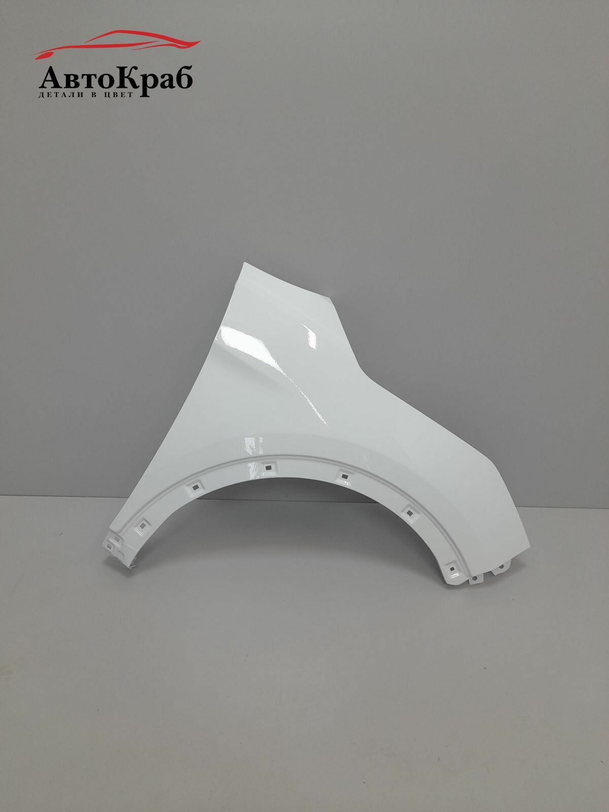 Крыло переднее правое без повторителя в цвет для Хендай Крета 2015 - 2020 г. PGU - белый