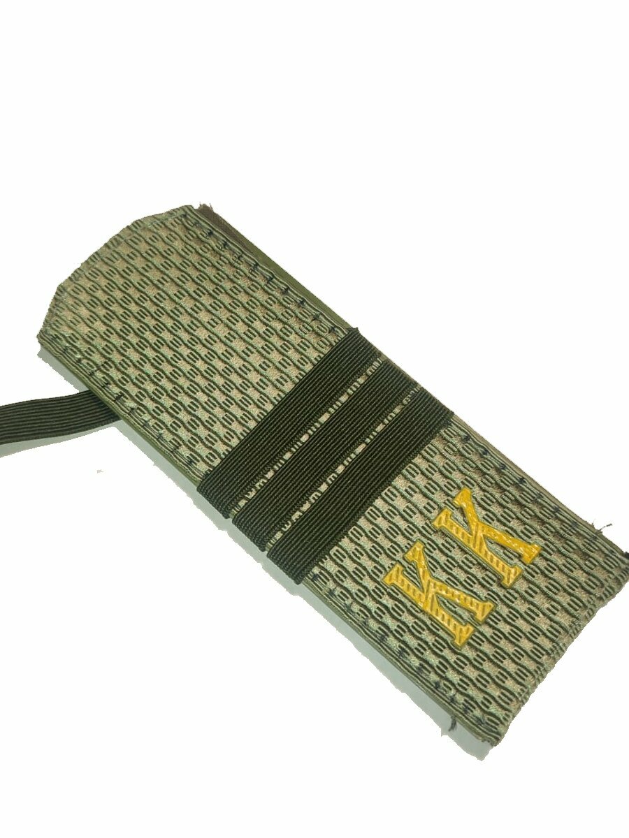 Лента галун, для погон, текстиль, пришивной элемент, оливковая, 10 мм, 1 м