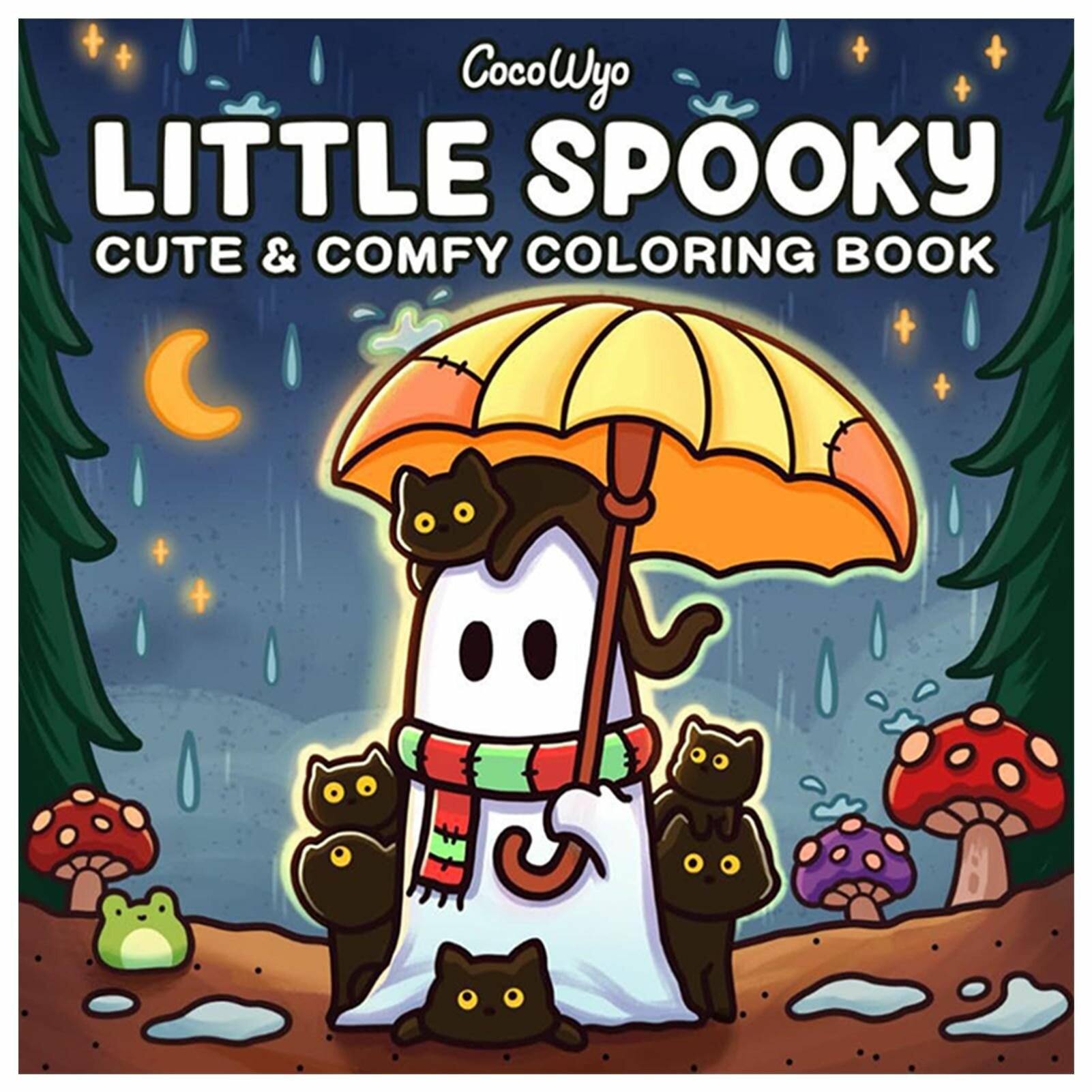 Раскраска антистресс для детей и взрослых "Little Spooky coloring book"