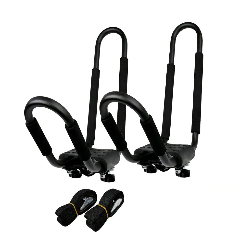 Сверхмощный Багажник Для Каяка и Каноэ На Крыше J Образной Конструкции Грузоподъемностью 100 кг Для Внедорожника И Грузовика Установка Без Аэродинамического Инструмента