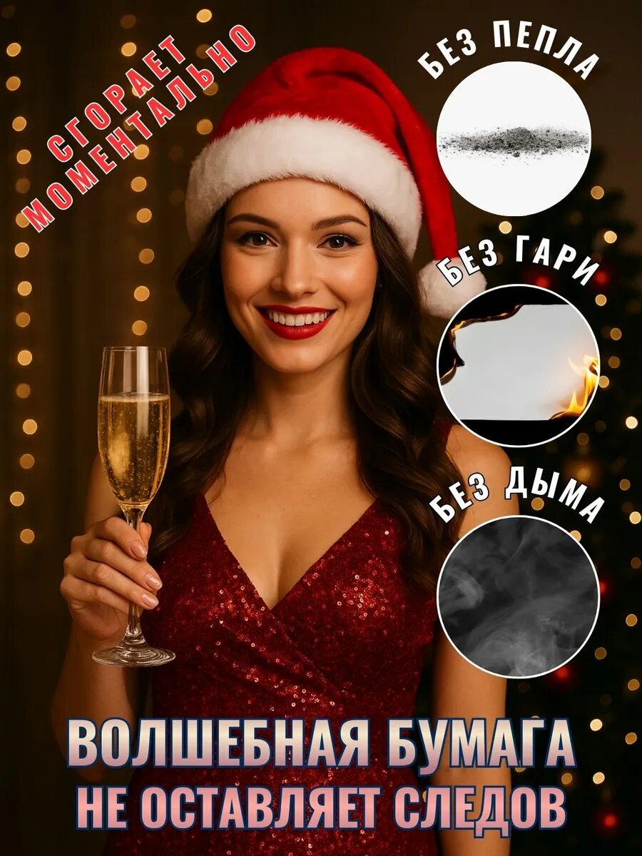 Бумага для желаний поджигать на Новый год