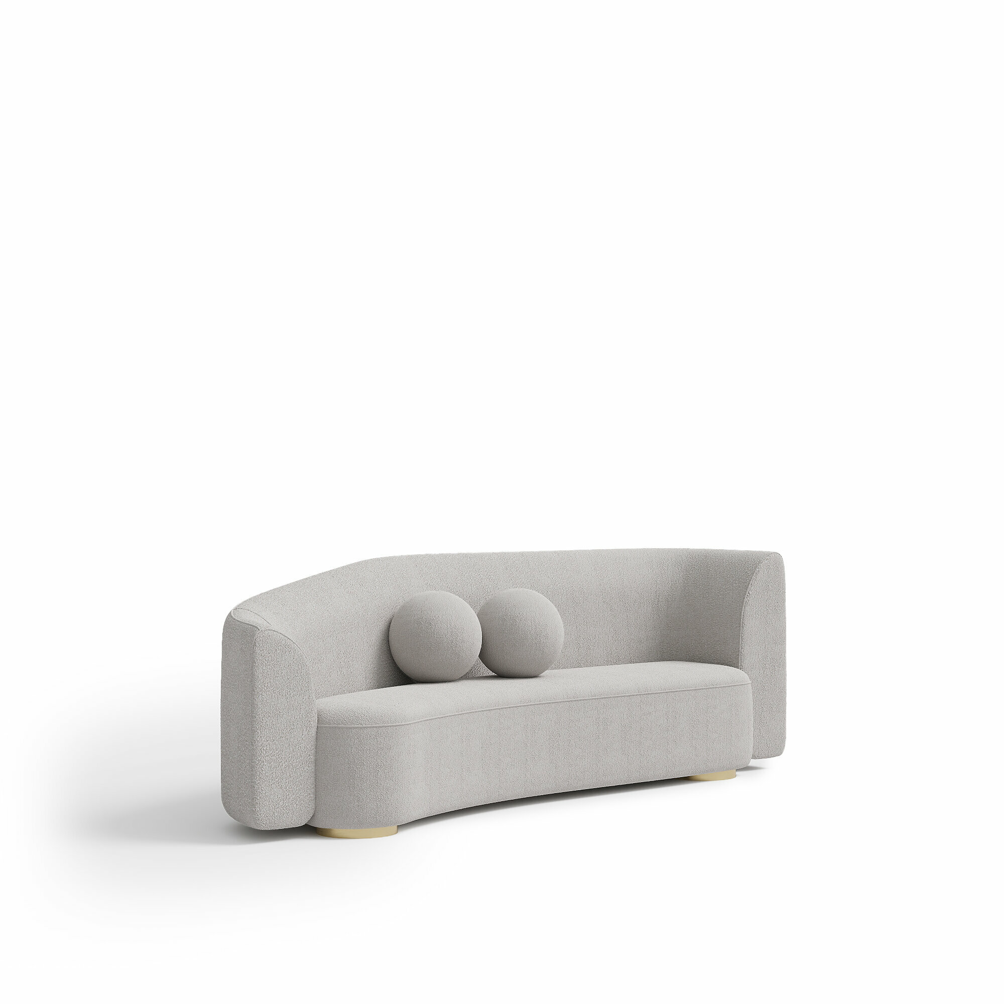 Диван Porto III, букле, белый