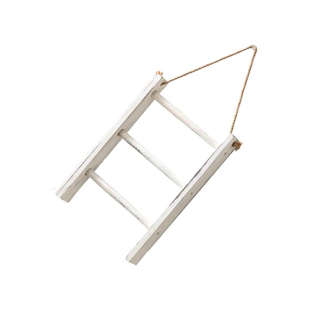 Деревянная Лестница Стилизует Держатель Для Полотенец Настенное Крепление Для Хранения В Ванной Комнате
