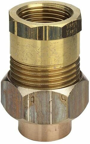 Viega американка 101527 бронзовая 22х3/4" ВР с коническим уплотнением под пайку