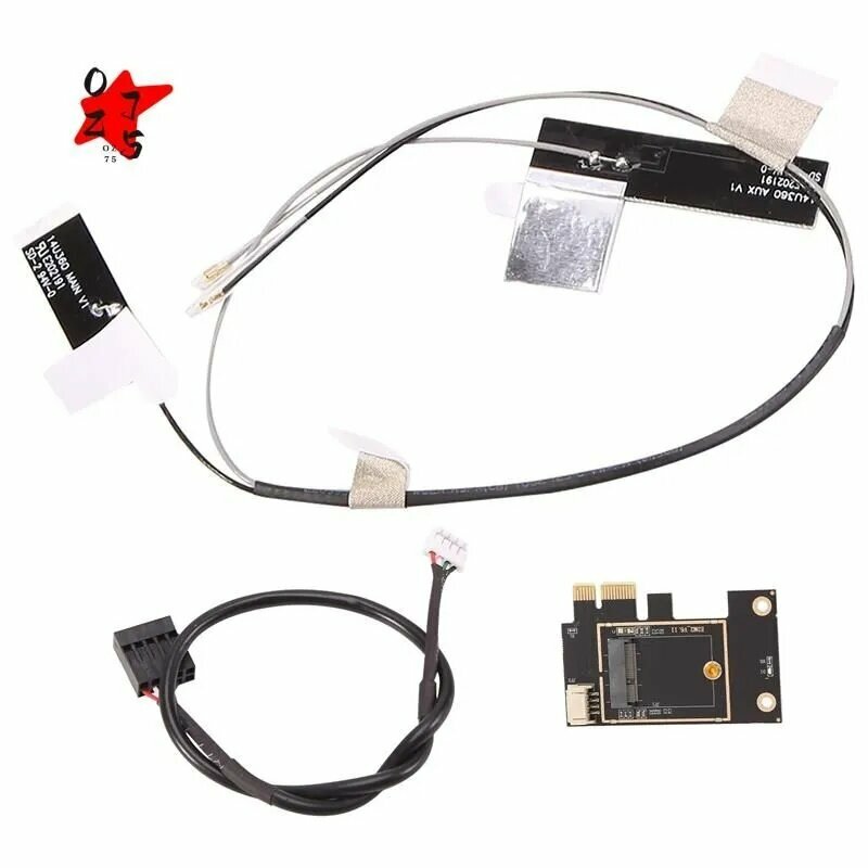 (H T F X) M.2 Wi-Fi адаптер M2 NGFF Key a E To Pci Express PCI-E 1X Поддержка беспроводной сетевой карты 2230 совместим с AX200 9260AC 8265AC