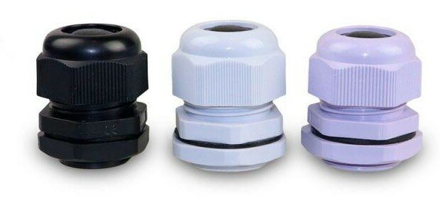 Набор Сальник гофроматик MG 20, пластик, 6-12 мм, IP68, серый {zeta30902} (20 шт)