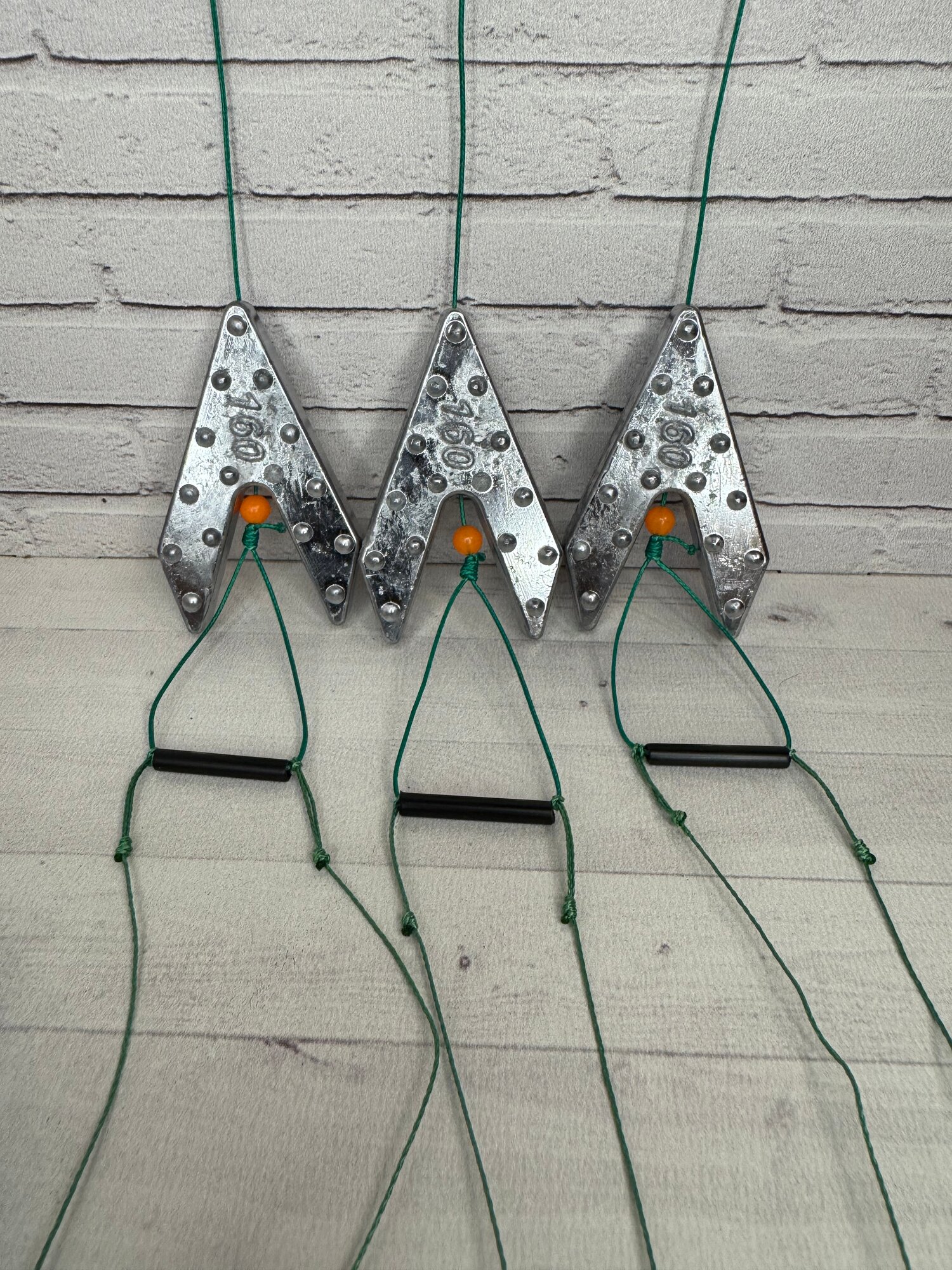 Оснащенные макушатники Ласточкин хвост 160гр на два крючка , комплект из 3-х штук макушатники и жмыховки для рыбалки