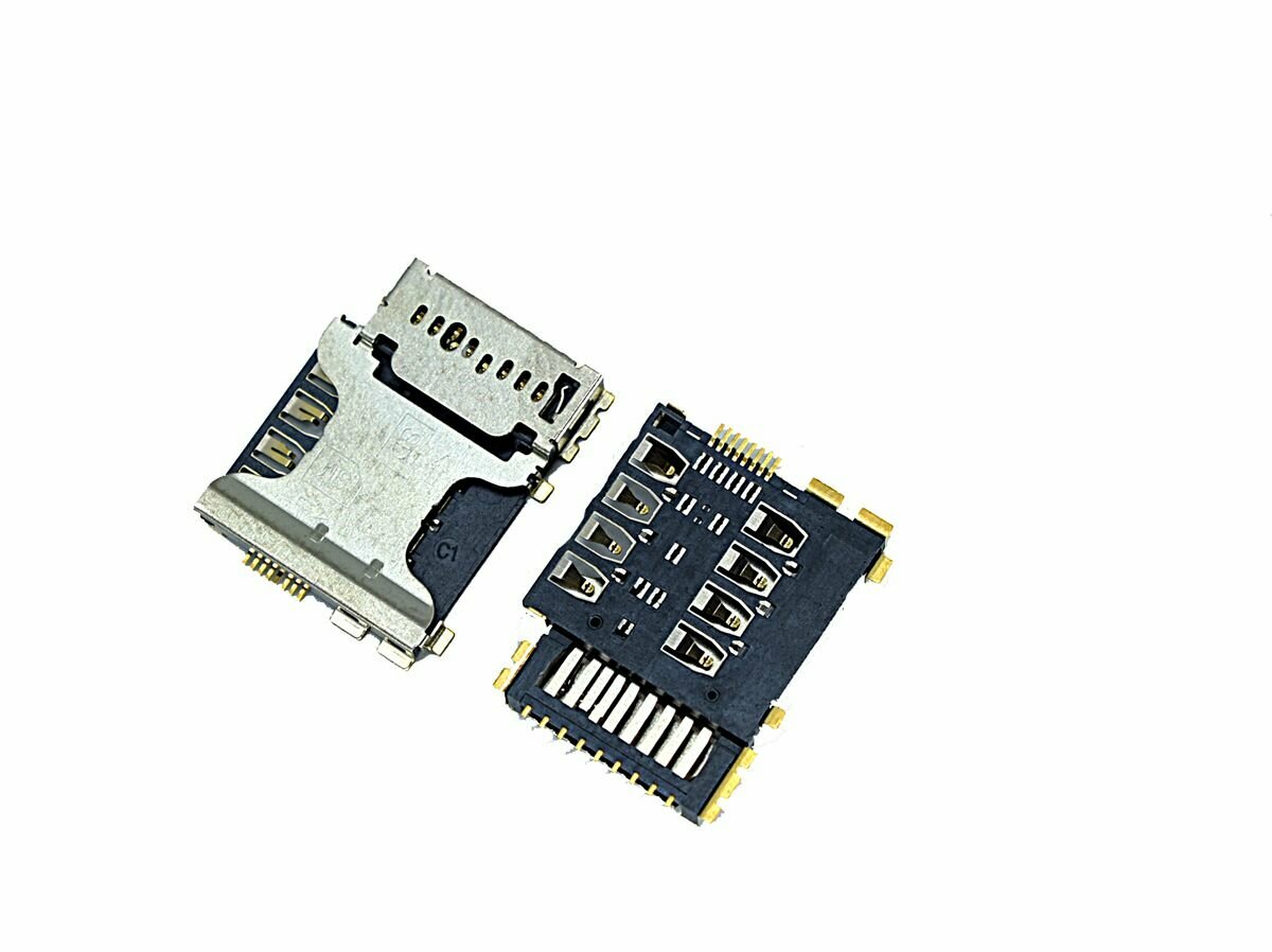 Коннектор SIM-карты (сим), mmc коннектор для Samsung Galaxy Win I8552 (S131)