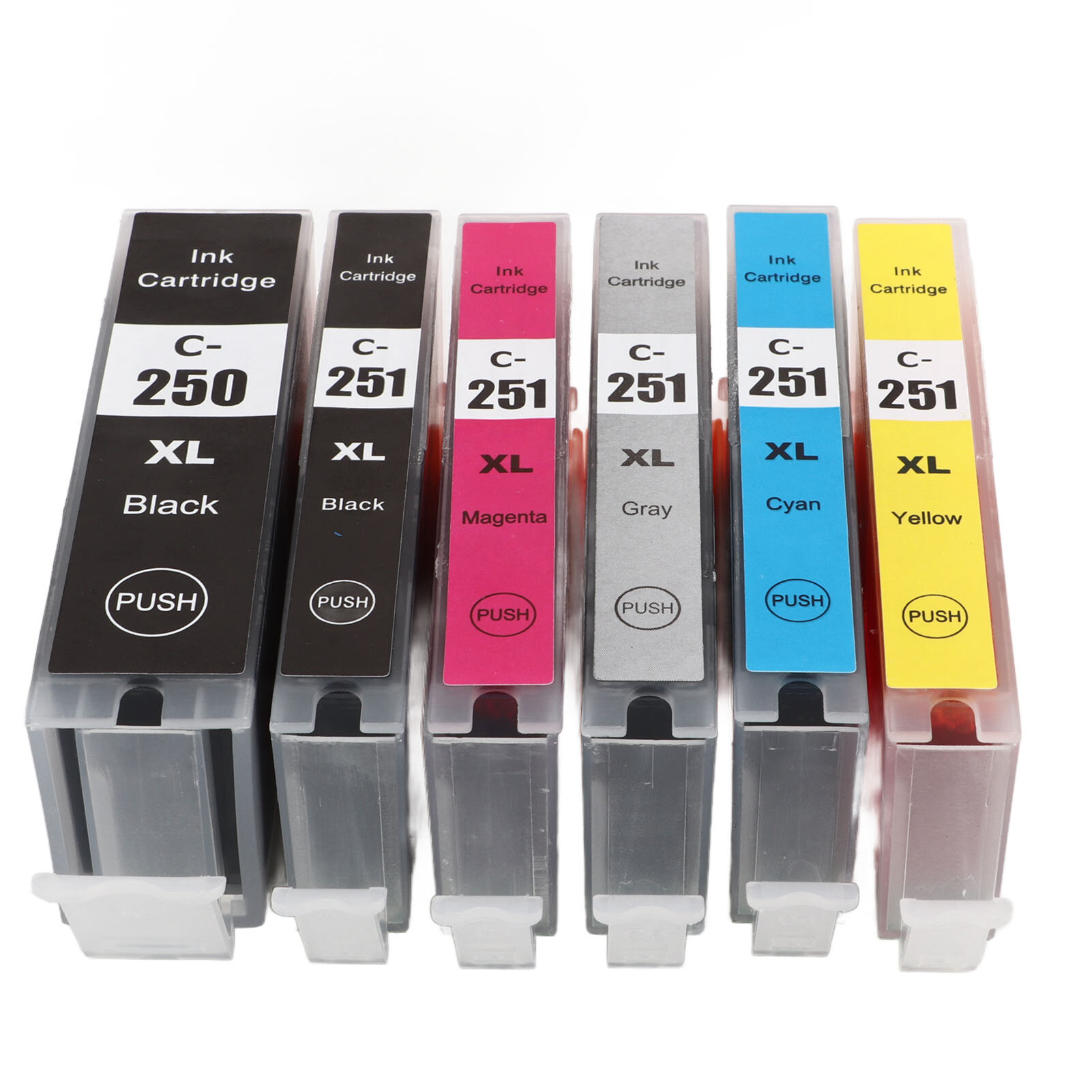 250–251 Многоцветные чернильные картриджные картридные аксессуары