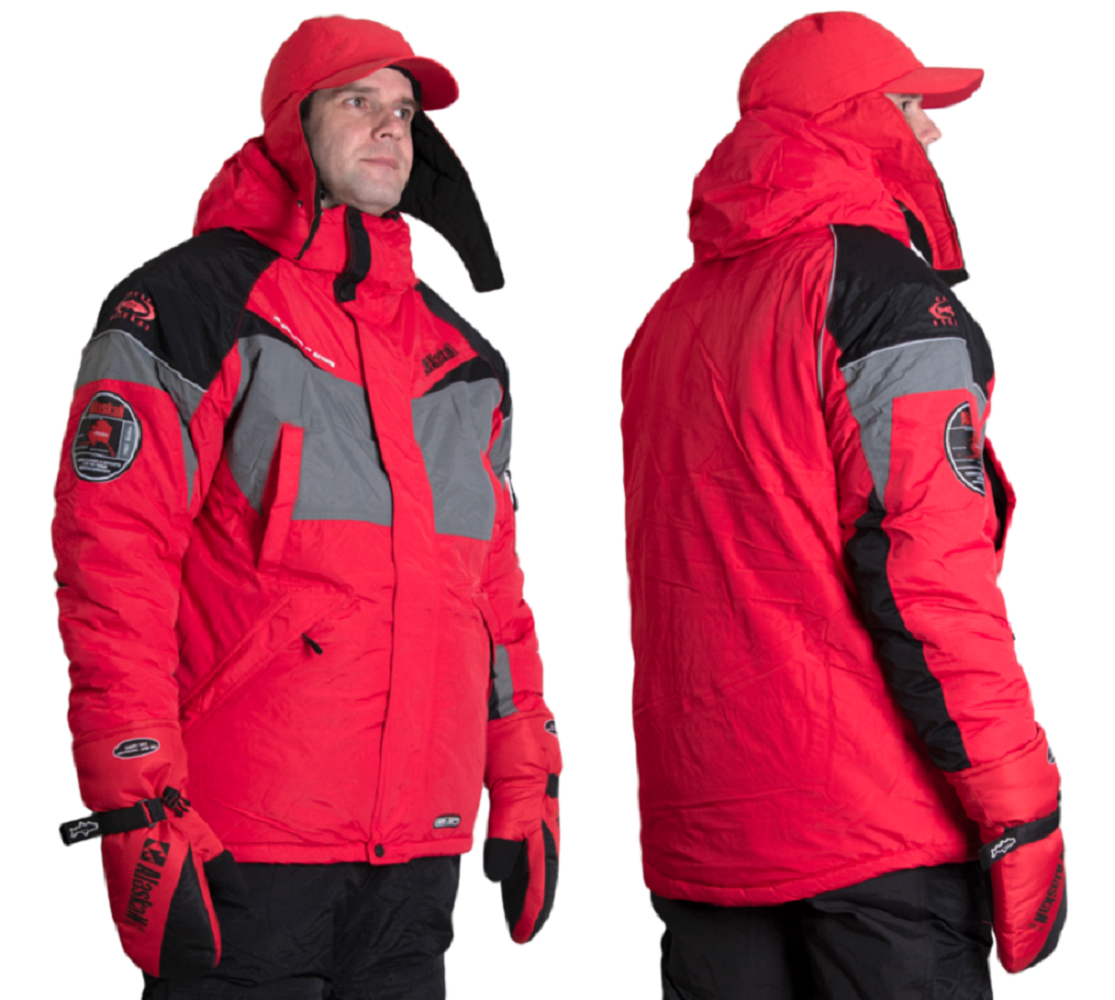 Куртка мужская зимняя Alaskan Dakota для рыбалки красная р. S (46-48 / 170-178)