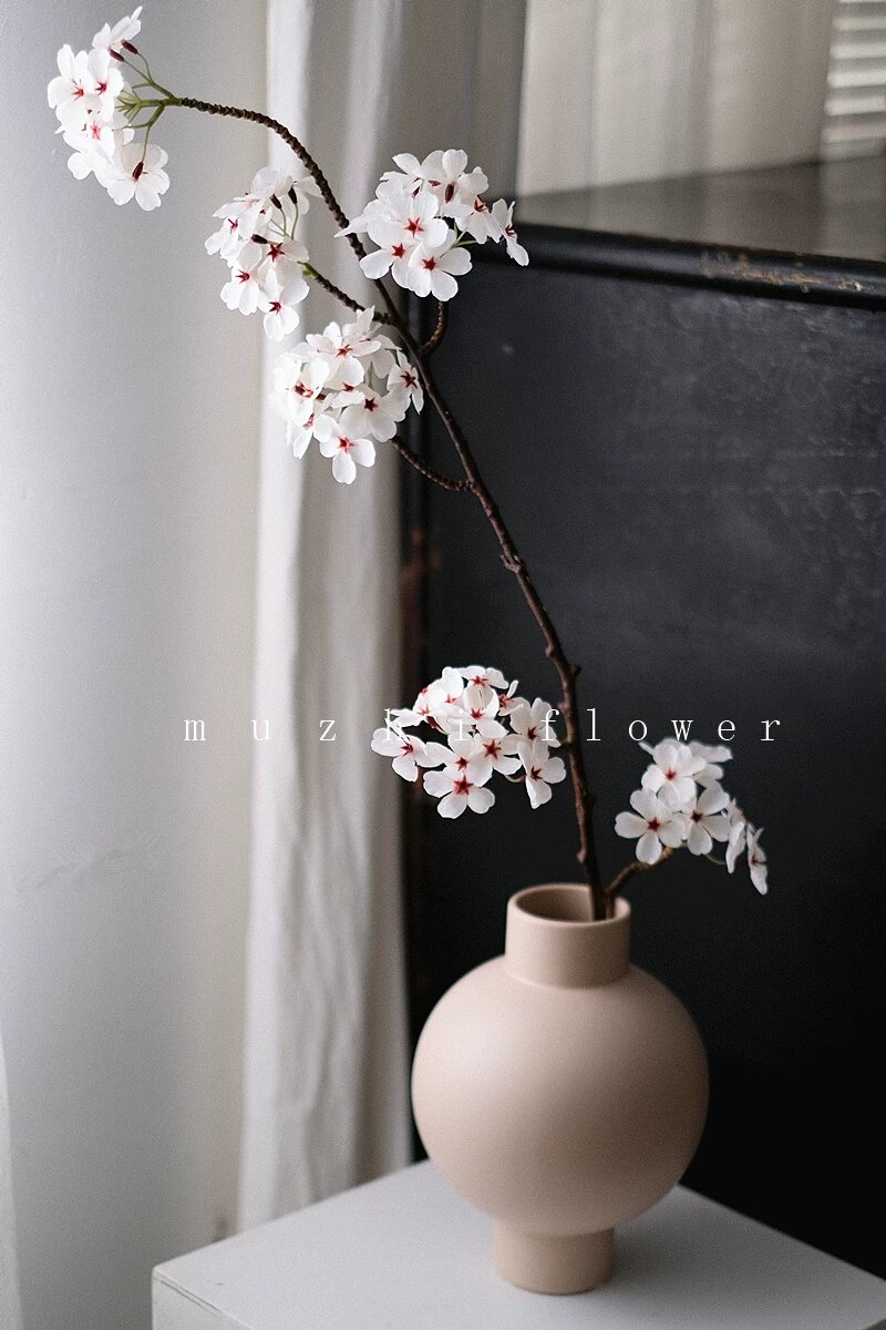 Искусственные цветы из грушевых цветков, имитированные цветочные композиции, цветы из персиковых и сливовых цветков,