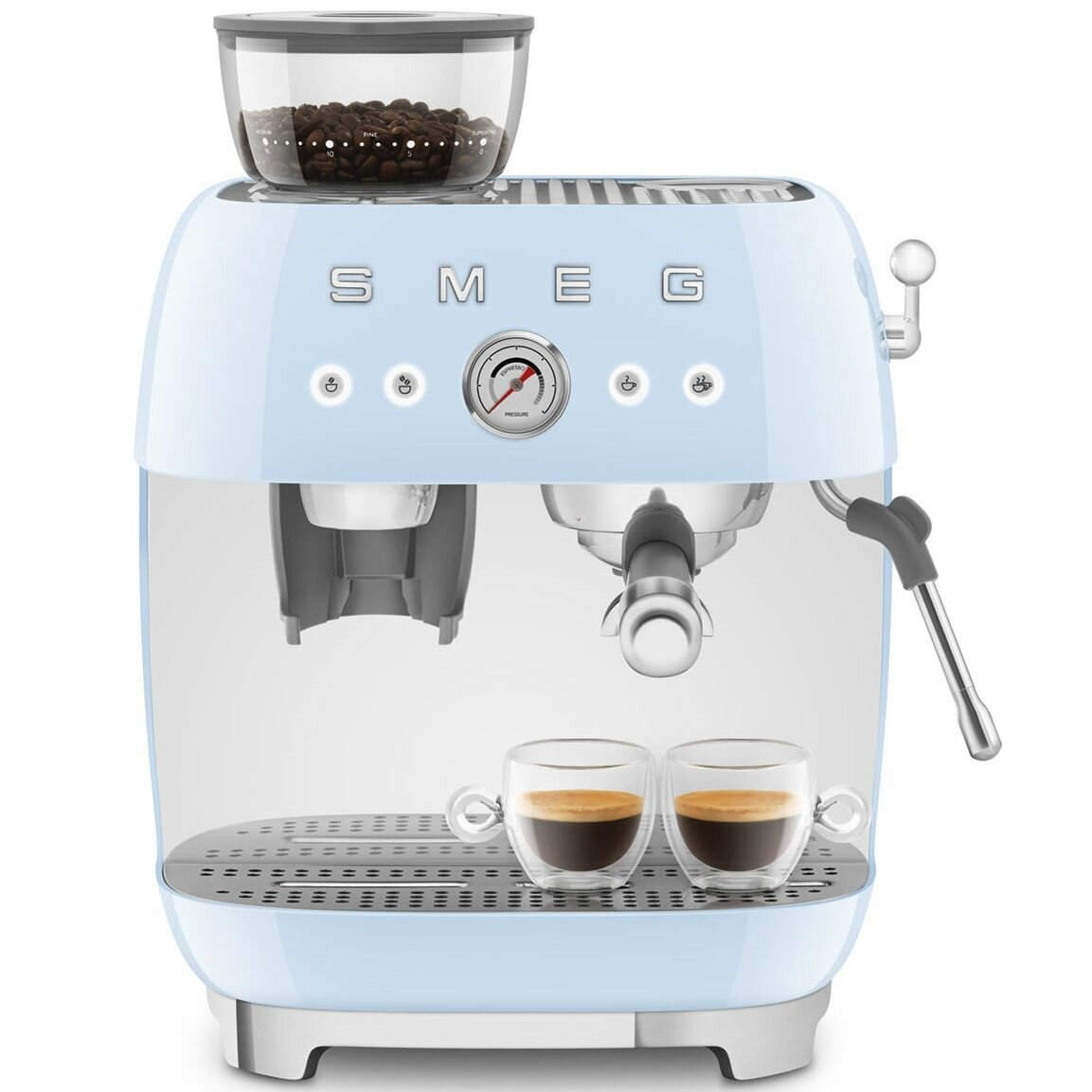 Кофеварка рожковая Smeg Macchina da Caffe Espresso Manuale 50's Style Azzurro EGF03PBEU