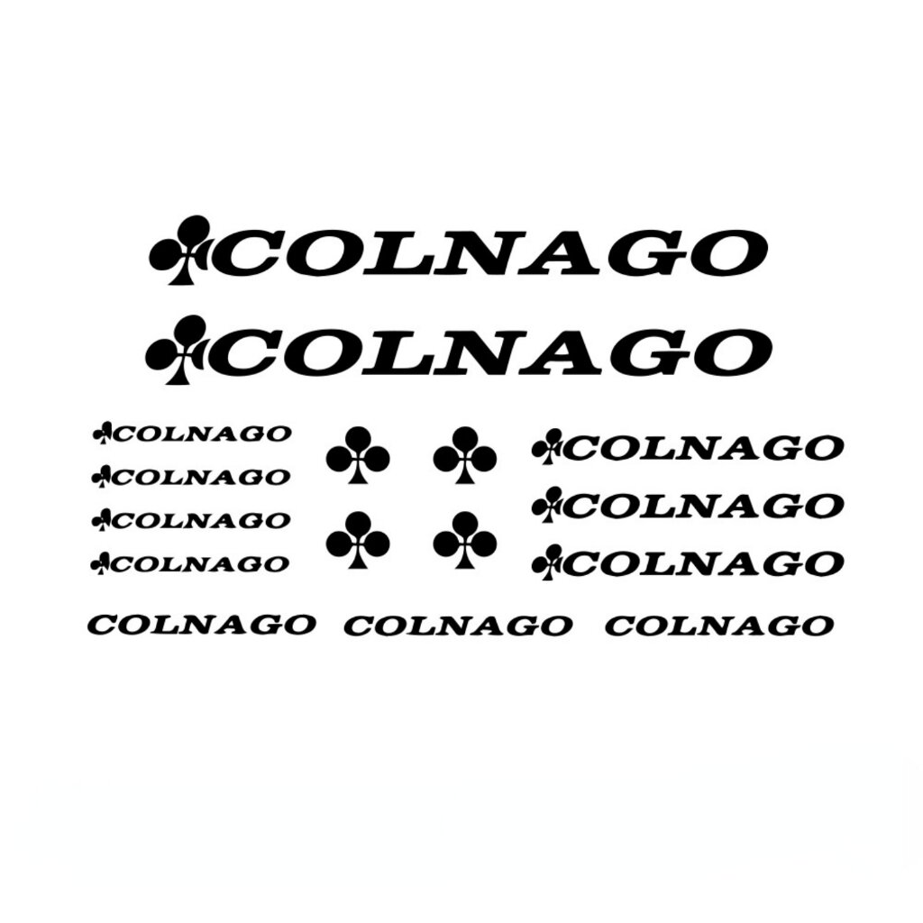 Наклейка COLNAGO подходит для автомобилей-черный-30 см х 19,9 см