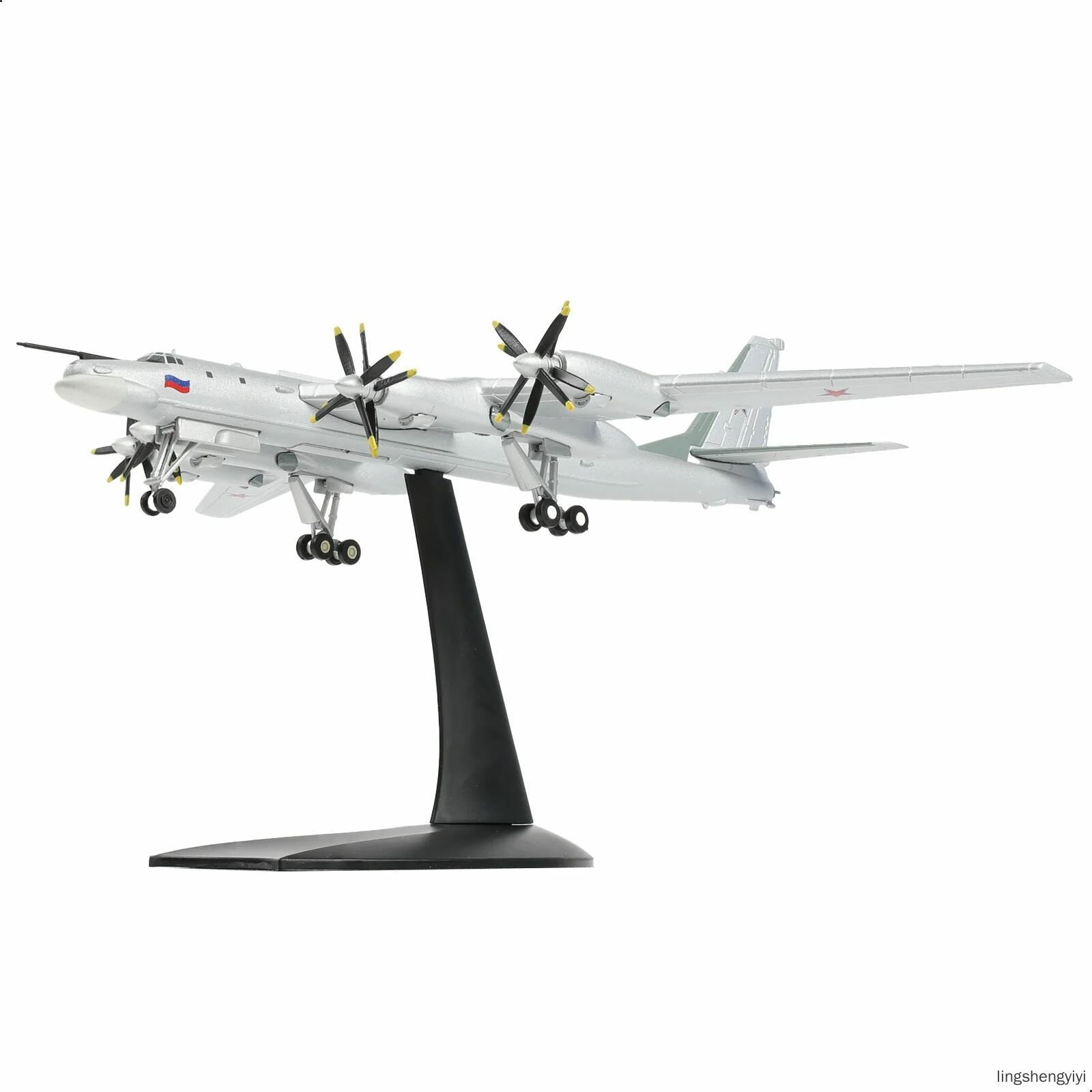 Металлическая подставка для модели самолета Туполев Ту-95 Медведь 1/200, подходит для взрослых любителей военной техники, для демонстрации коллекции или в качестве подарка