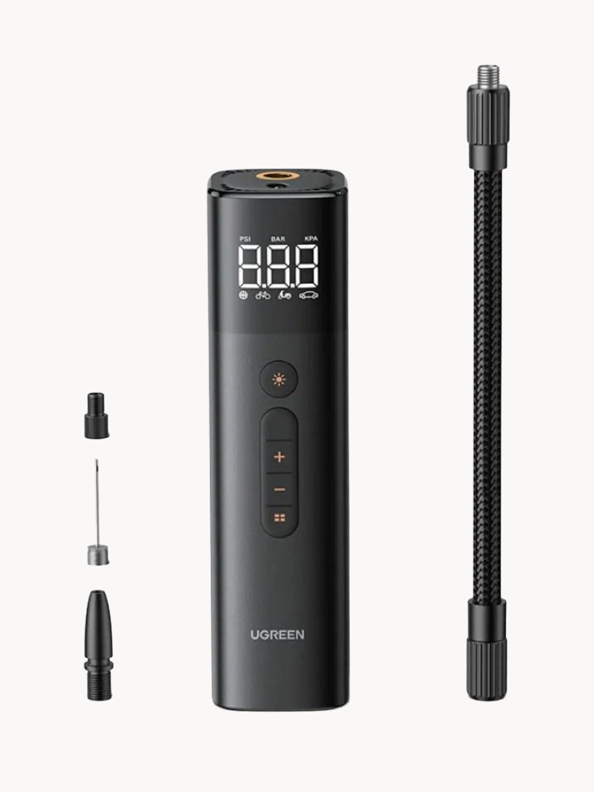 Портативный насос UGREEN ET501 (35573) Portable Tire Inflator. Цвет: черный