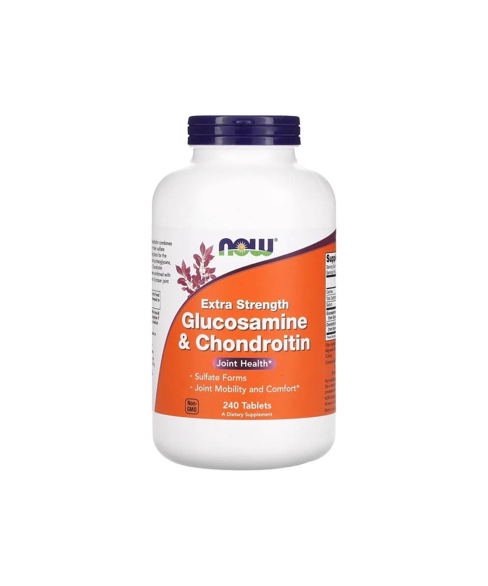 NOW Foods Glucosamine and Chondroitin, Глюкозамин и Хондроитин 240 таблеток