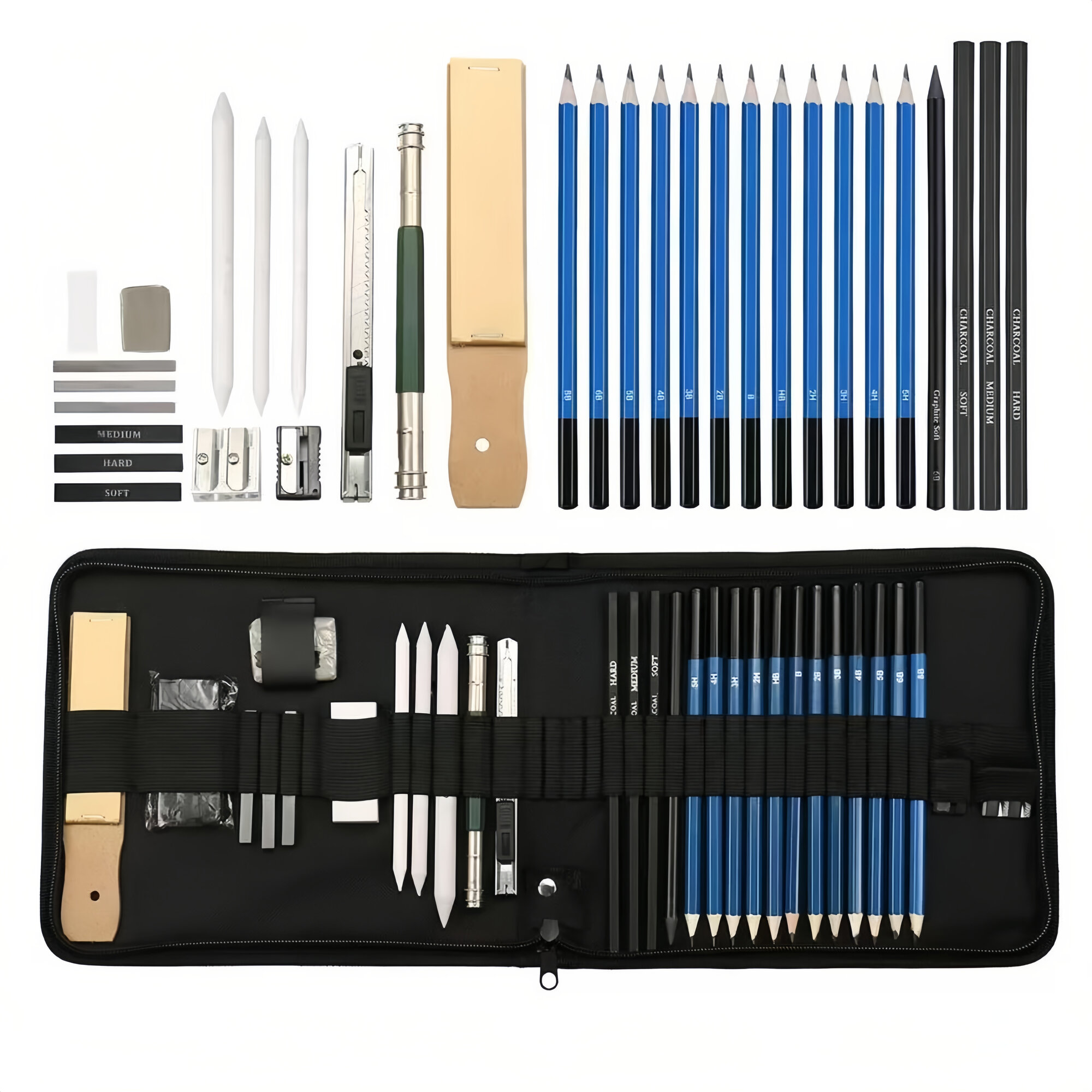 Цветные карандаши для рисования WiMi, карандаши простые, набор для творчества, 32 предмета