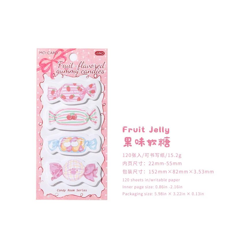 Стикеры Alideco Fruit Jelly, 120 шт, розовый