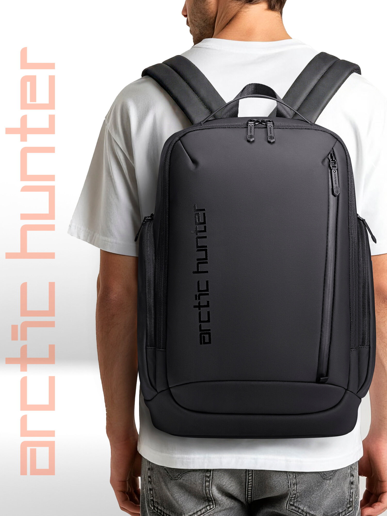 Рюкзак мужской городской Arctic Hunter B00554, спортивный, 20 л, ноутбук 15, ручная кладь, женский для путешествий