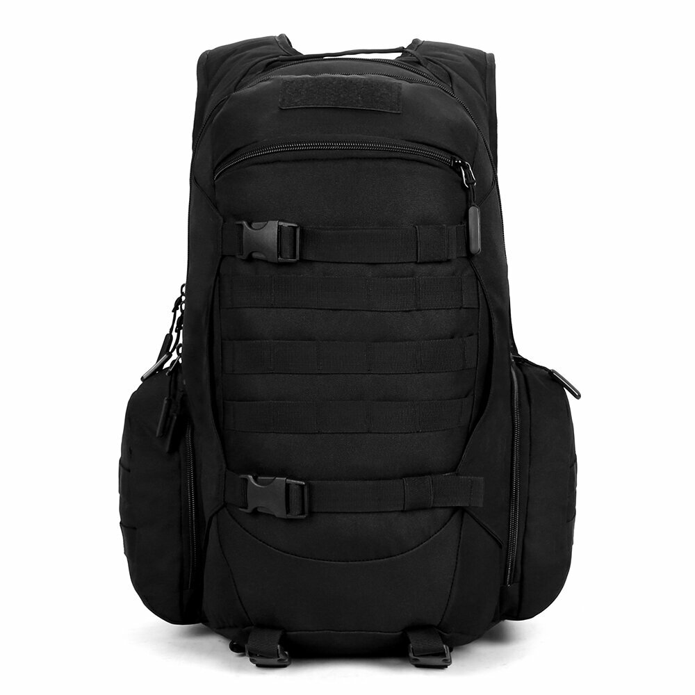 40L Тактический рюкзак Molle Assault Pack Daypack Bug Out Bag для кемпинга, походов, путешествий, материал нейлон, размеры 31*15*49cm/12.2*5.9*19.3in, вес approx. 1.09kg/2.4lb, 1 основной отсек, 1 передний карман, 1 задний карман, 2 боковых кармана,