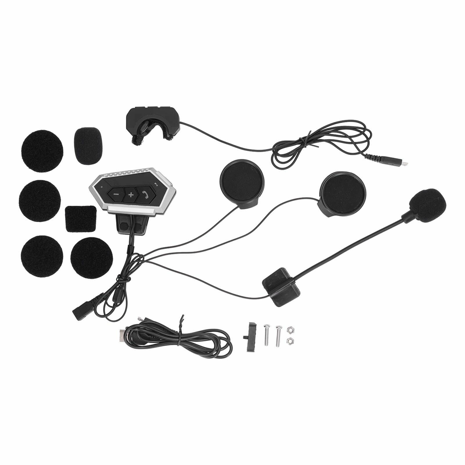 Bluetooth гарнитура для мотошлема: 120 часов работы, handsfree, влагозащита