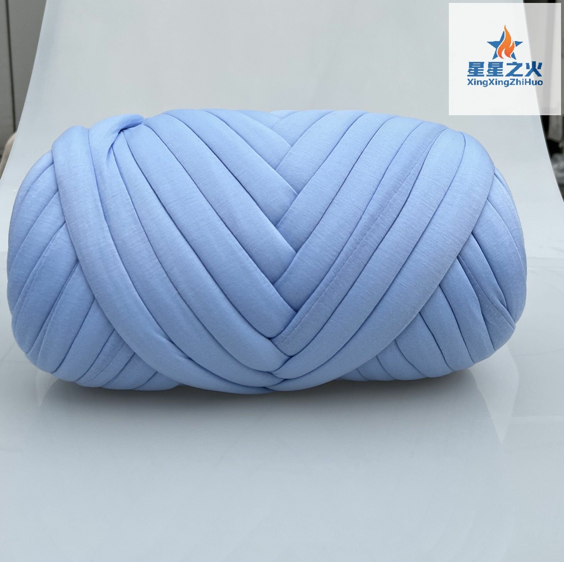 Толстая гигантская пряжа для вязания руками, 1 кг, 50 метров, голубой