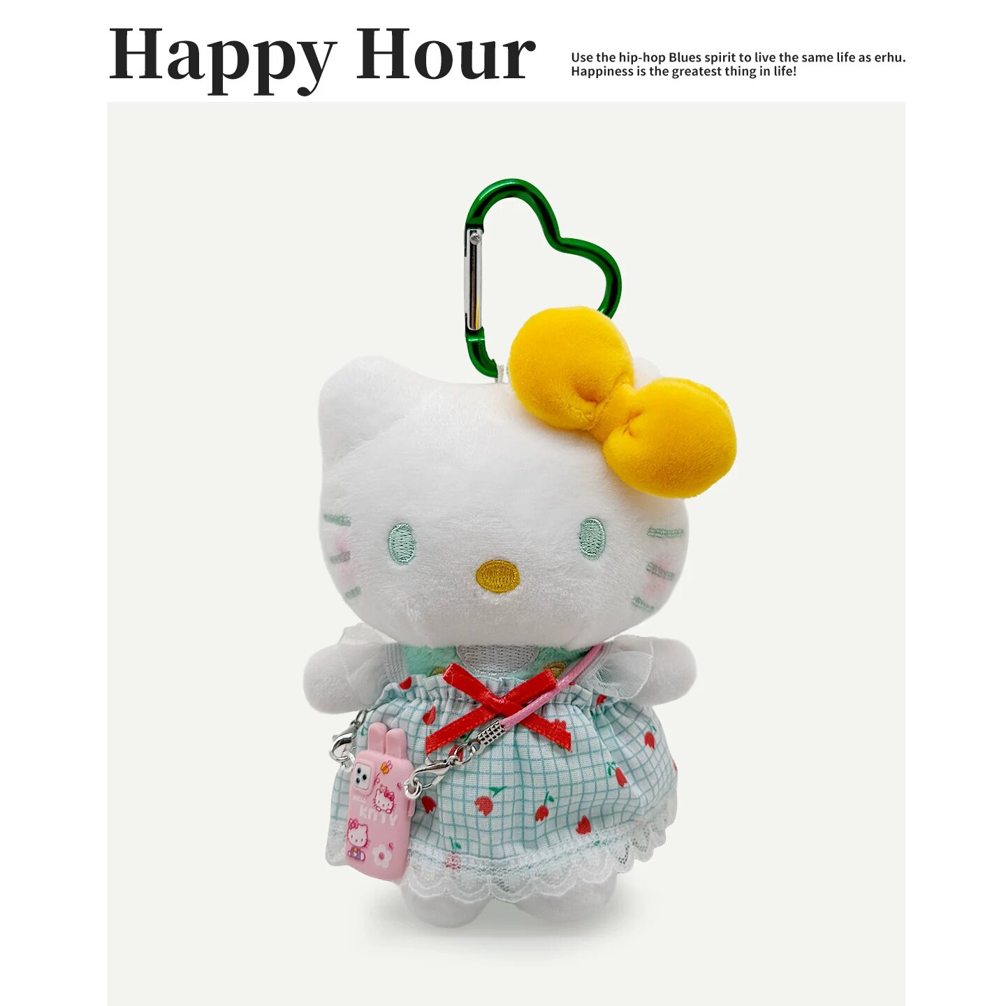 Подлинный брелок Hello Kitty, маленькая кукла, подвеска для рюкзака, милый аксессуар Hello Kitty в виде кота, подарок