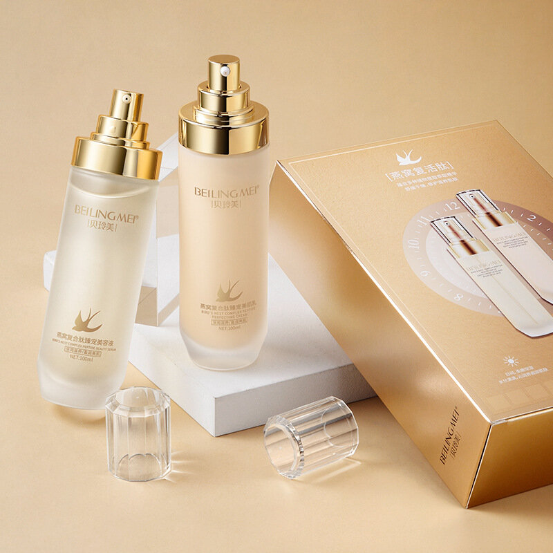 Набор для ухода за лицом Beilingmei Polypeptide Premium, увлажняющий набор для ухода за кожей, оптовая продажа на Douyin.