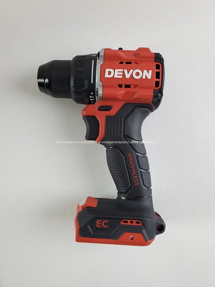 Аккумуляторная ручная дрель Devon 5218, литиевый бесщеточный электрический шуруповерт, 55 Н, 2000 об/мин